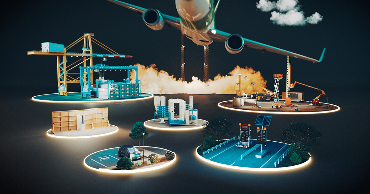 Sequenz – 3d animation digital twins