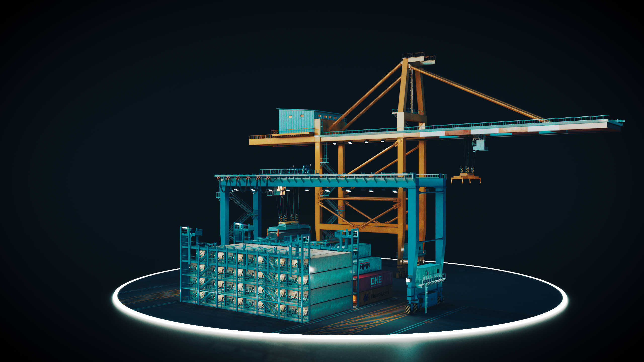 Sequenz – 3d animation digital twins