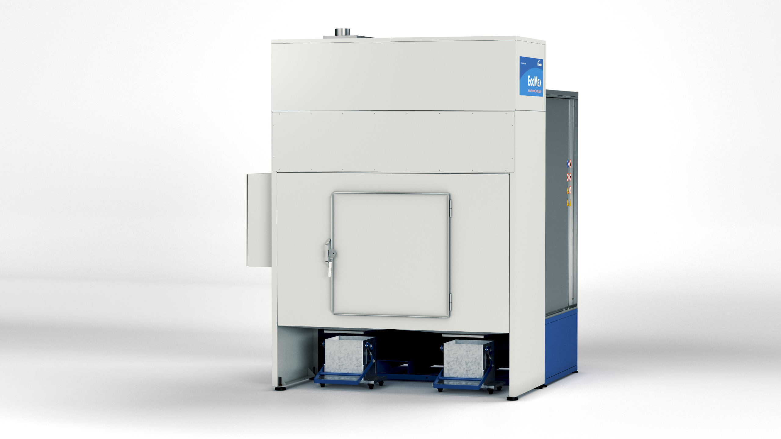 Sequenz – Nordson EcoMax Manual Powder Coating Booth / Product renderings